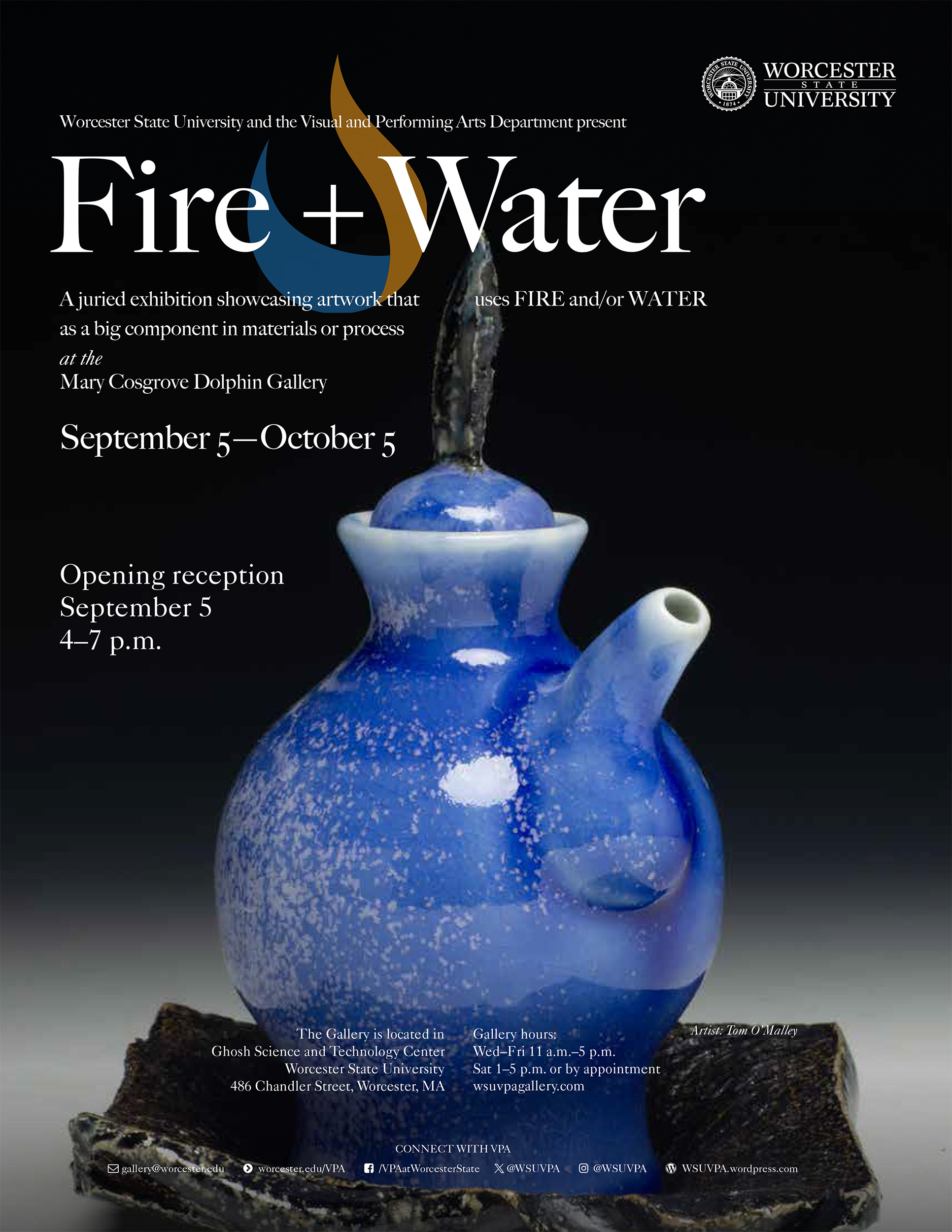 Water Fire Glass Artwork